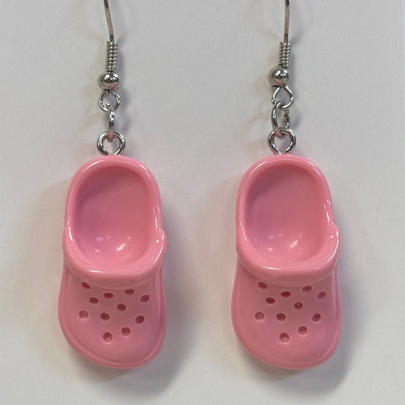 Jewelry | Pink Croc Earrings New | Poshmark